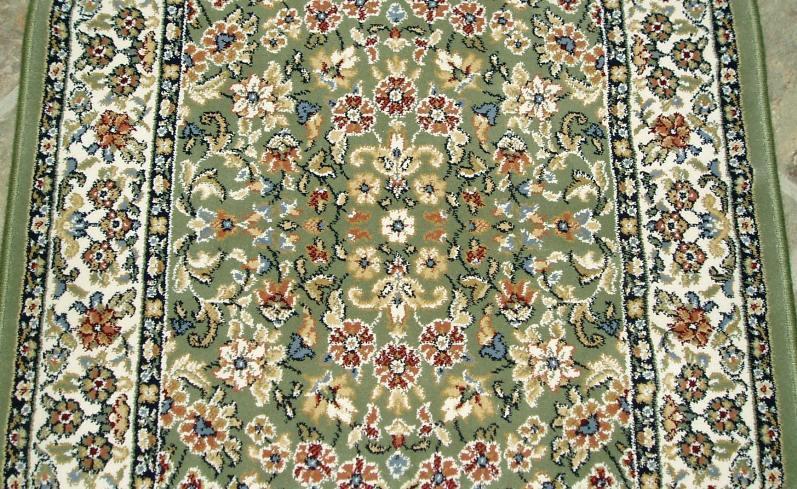 Ancient Garden Green Stair Runner 57078-4444-31 inch Sold By the Foot