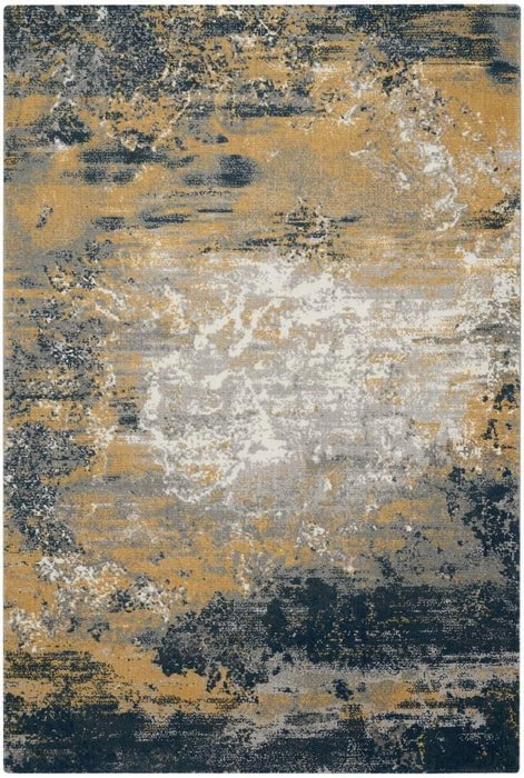 Twilight Area Rugs TWI-22 Navy-Gold in 8 Sizes